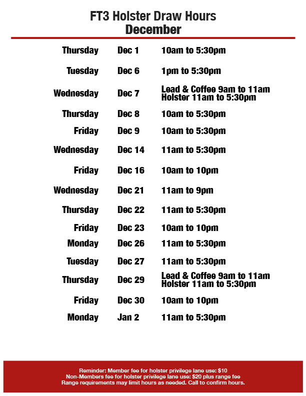 Holster Draw Certification Course | FT3 Tactical - Orange County ...