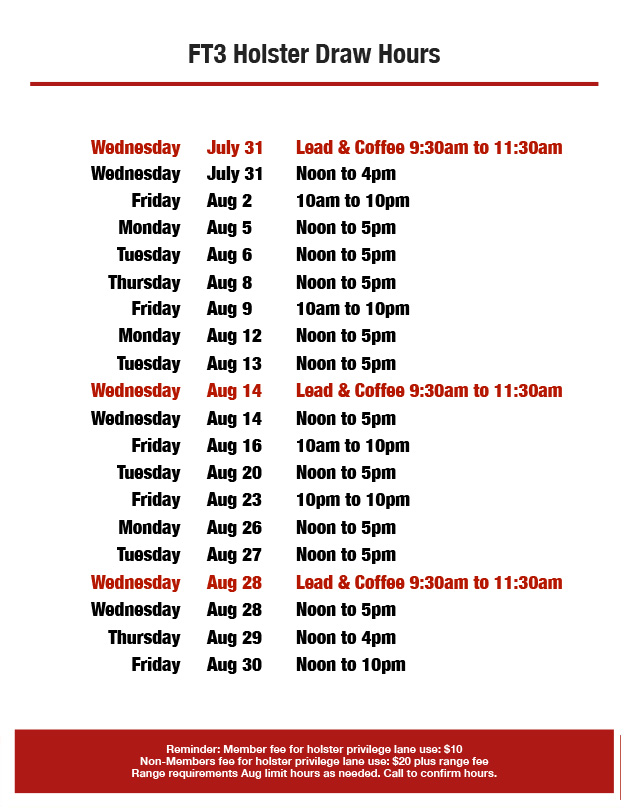 Holster Draw Certification Course | FT3 Tactical - Orange County ...